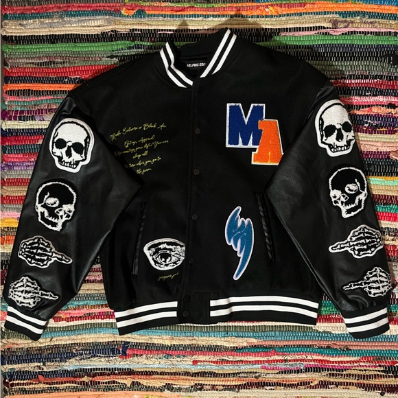 Jackets & Coats | Graphic Varsity Jacket | Poshmark